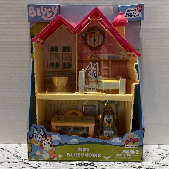 Bluey | Toys | Bluey Mini Bluey Home House Playset Includes Bluey 5 ...